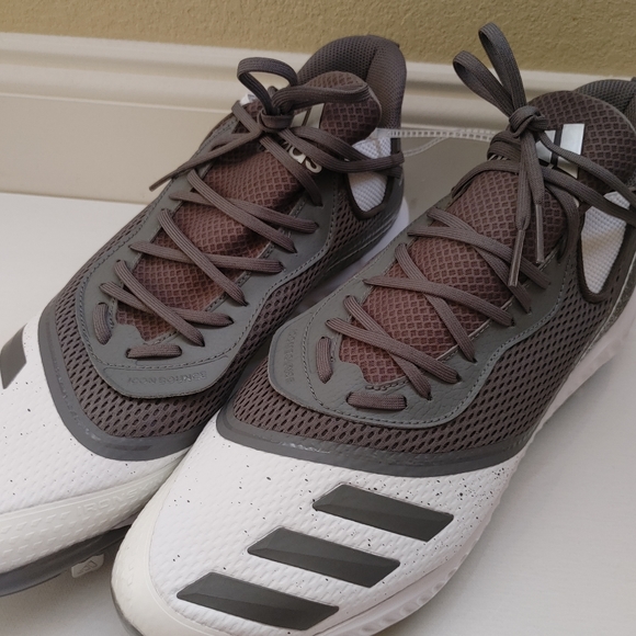 adidas | Shoes | Adidas Grey Baseball Cleats Icon Bounce Sz 7 | Poshmark